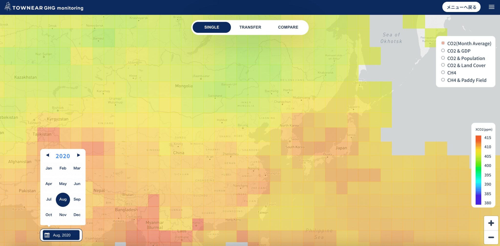 データでまちづくりを支援するDATAFLUCT、「TOWNEAR」